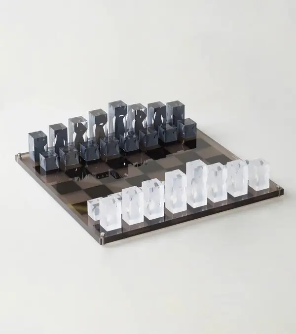 Jonathan Adler Acrylic Chess Set