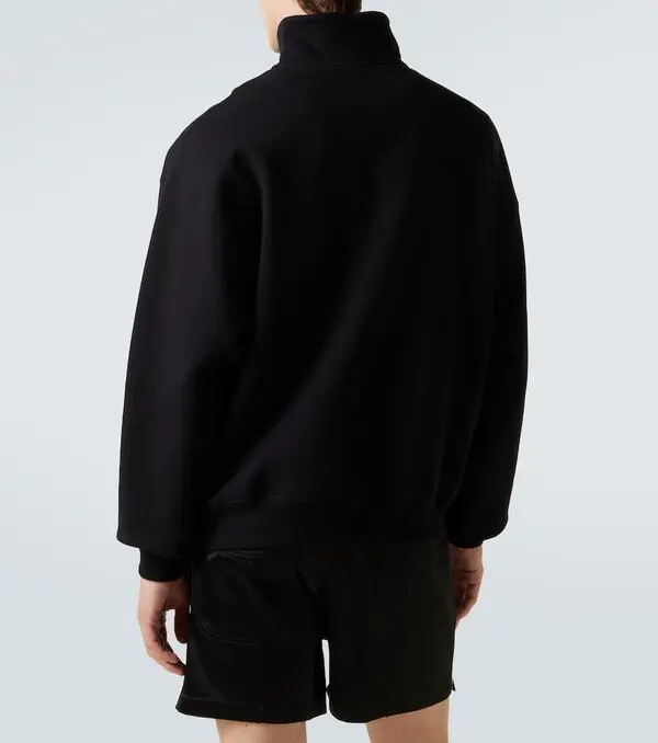 Jacquemus Gros Grain Cotton Sweatshirt - Black