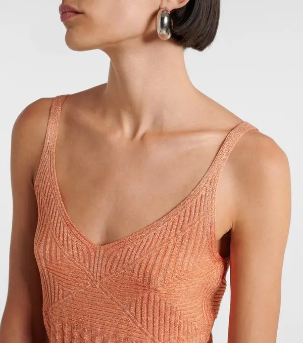 Missoni Lamé Tank Top - Orange