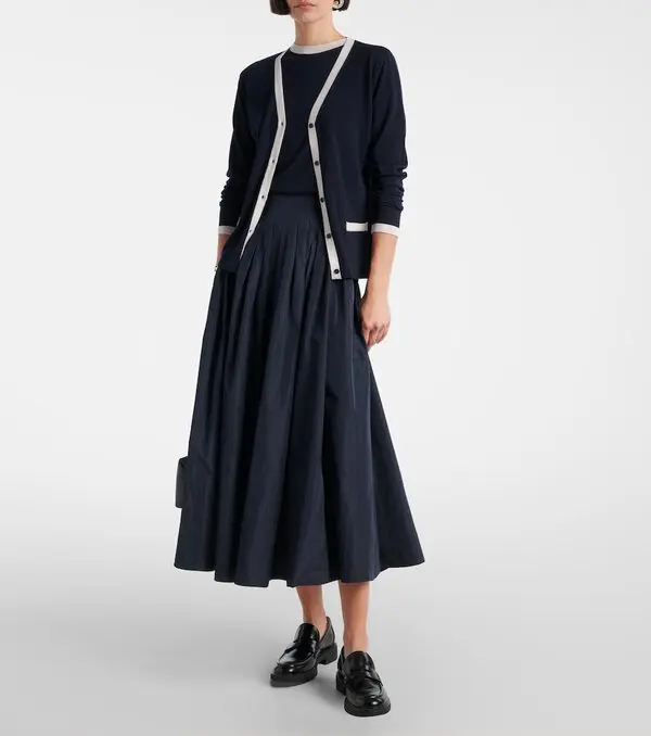 Max Mara Egidio Virgin Wool Top - Black