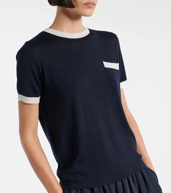 Max Mara Egidio Virgin Wool Top - Black