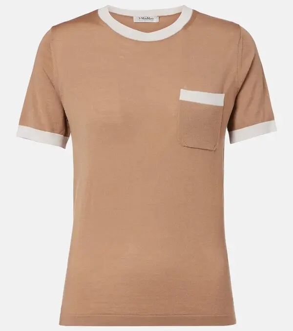 Max Mara Egidio Virgin Wool Top - Brown