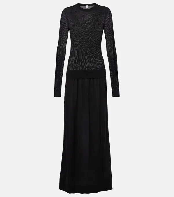 TOTEME Silk-blend Maxi Dress