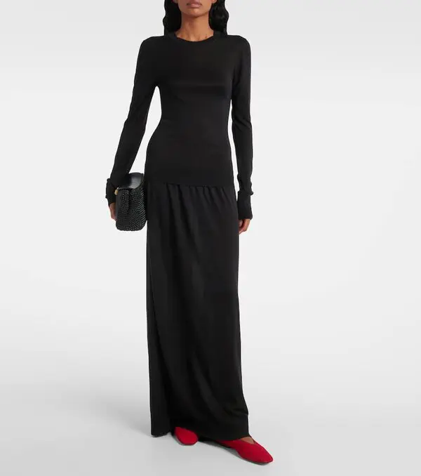 TOTEME Silk-blend Maxi Dress