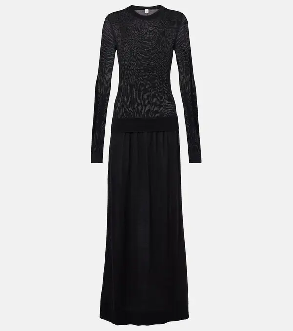 TOTEME Silk-blend Maxi Dress