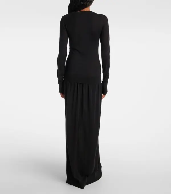 TOTEME Silk-blend Maxi Dress