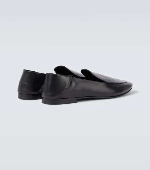 Saint Laurent Alain Leather Slippers