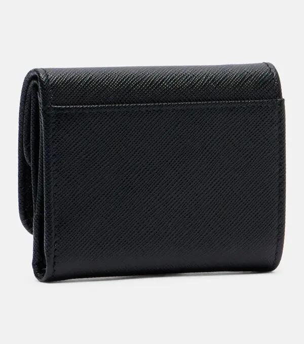 Prada Saffiano Small Leather Wallet - Black
