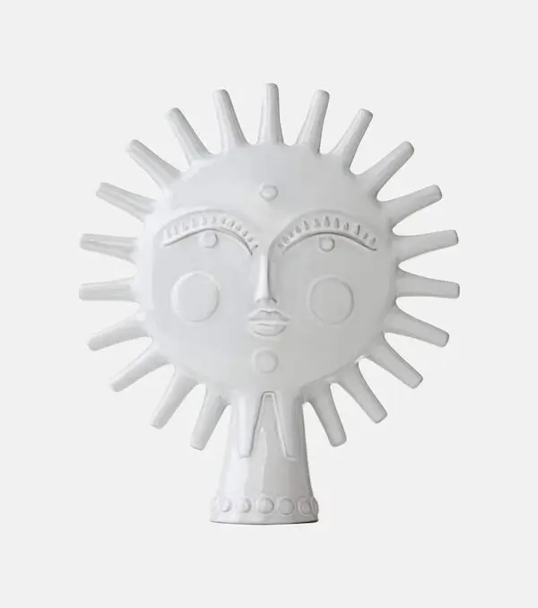 Jonathan Adler Utopia Sun Stoneware Decorative Object - White