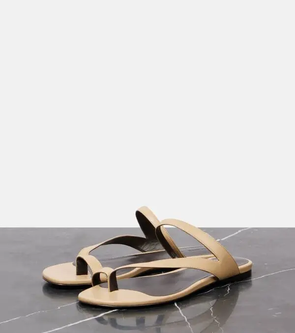 Khaite Aimee Leather Sandals