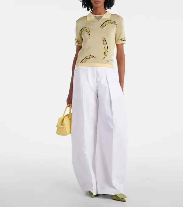 Jacquemus Oval Cotton Wide-leg Pants