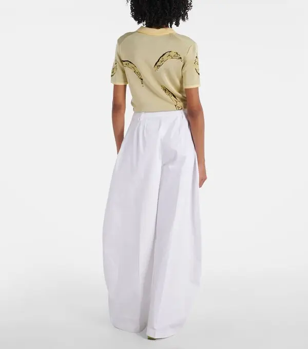 Jacquemus Oval Cotton Wide-leg Pants
