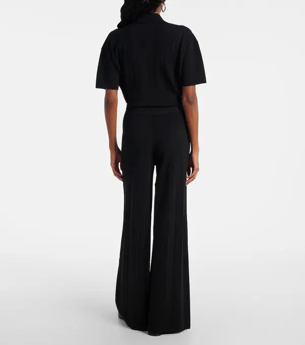 Max Mara Lama Crêpe Wide-leg Pants