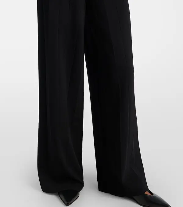 Max Mara Lama Crêpe Wide-leg Pants
