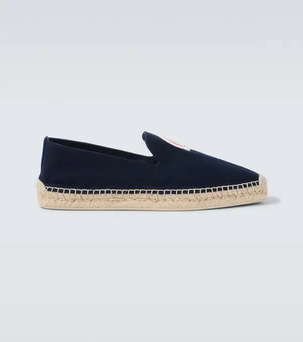 CHRISTIAN LOUBOUTIN Nanou Mooncrest Canvas Espadrilles - Blue