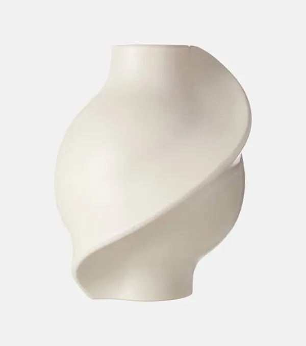LOUISE ROE Pirout 02 Ceramic Vase - White