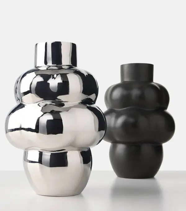 LOUISE ROE Balloon Object 001 Steel Vase - Black