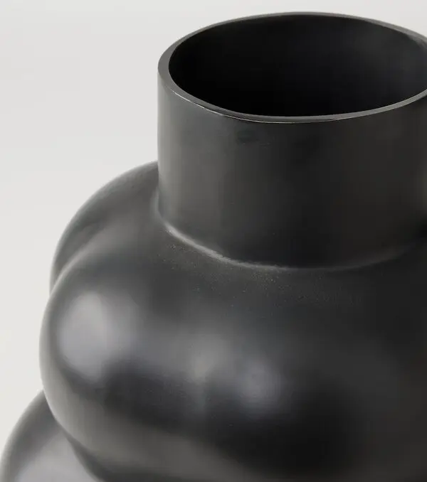 LOUISE ROE Balloon Object 001 Steel Vase - Black