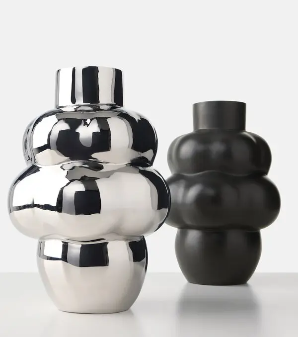 LOUISE ROE Balloon Object 001 Steel Vase - Black