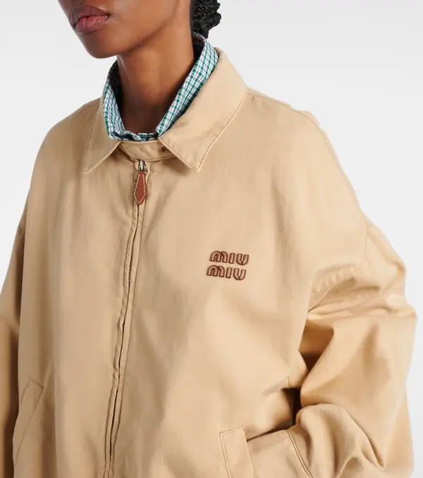 Miu Miu Logo Denim Blouson