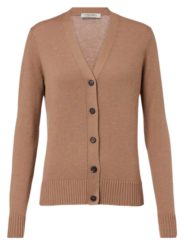 Max Mara Apollo Wool Cardigan - Brown