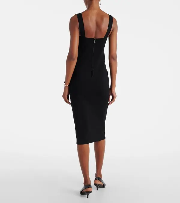Max Mara Teak Knitted Midi Dress