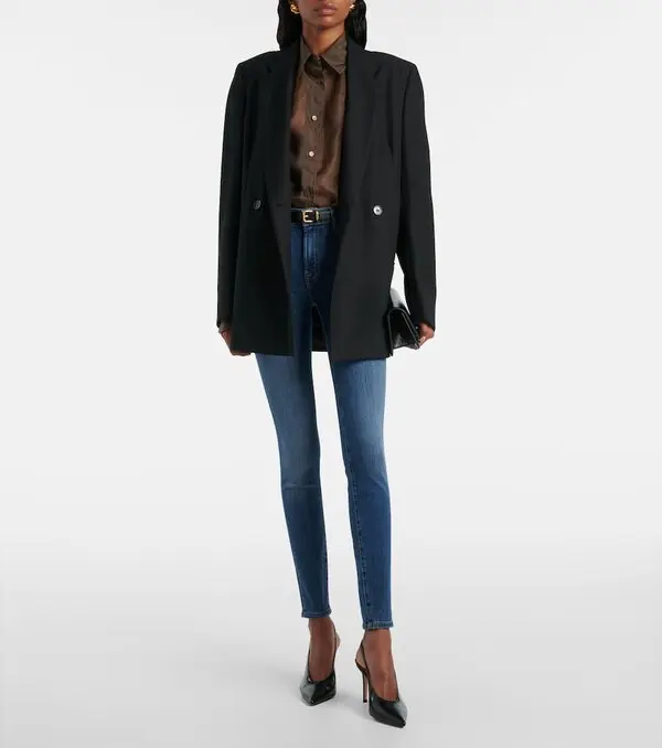 7 For All Mankind High-waist Skinny Jeans