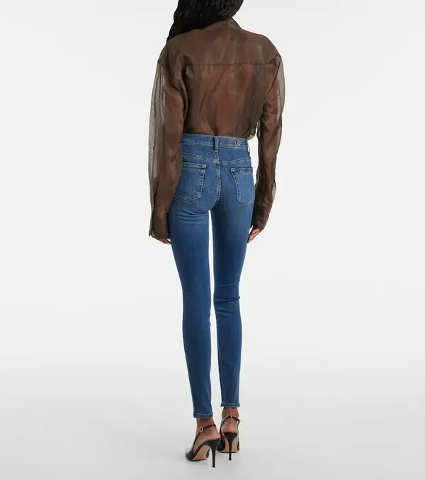 7 For All Mankind High-waist Skinny Jeans