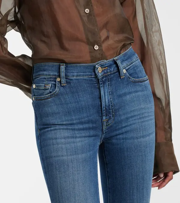 7 For All Mankind High-waist Skinny Jeans