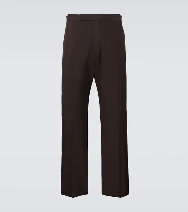 Prada Mohair And Silk Wide-leg Pants