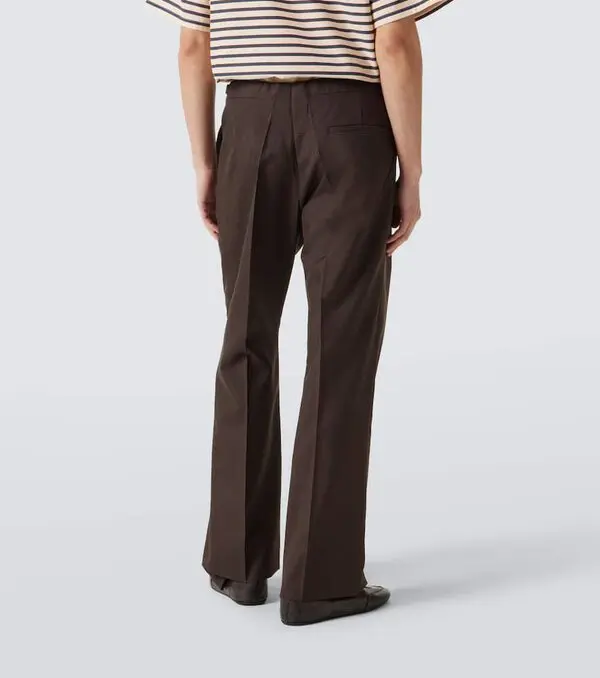 Prada Mohair And Silk Wide-leg Pants