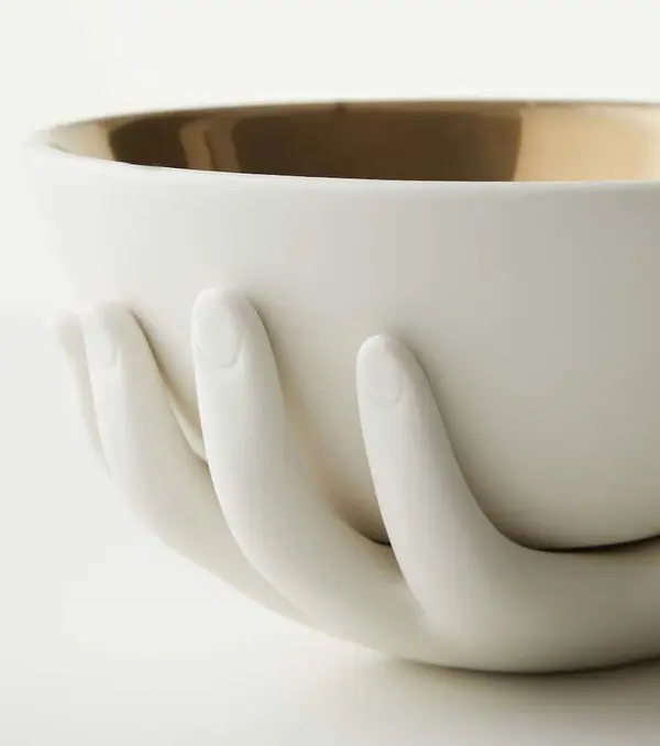 Jonathan Adler Eve Gold-plated Porcelain Bowl