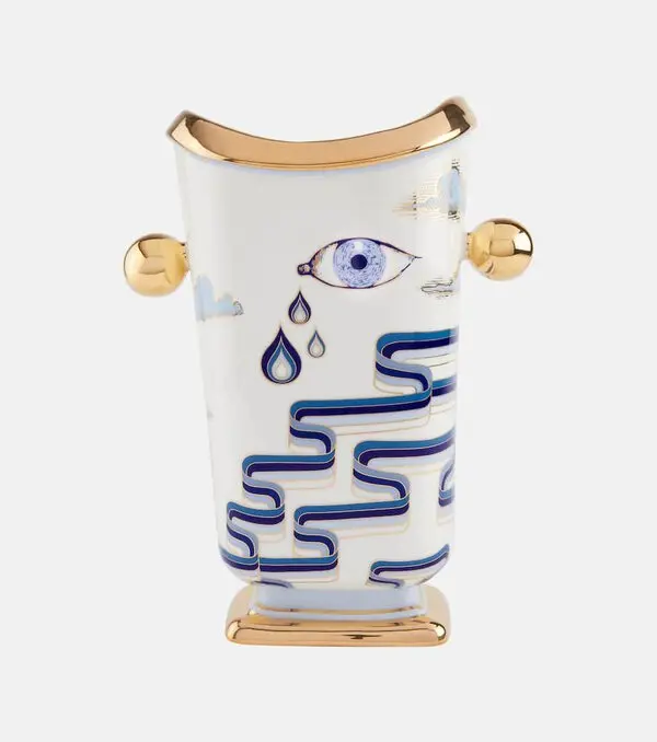 Jonathan Adler Porcelain Vase - Blue
