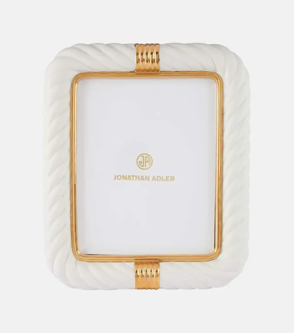 Jonathan Adler Geneva Porcelain Picture Frame - White