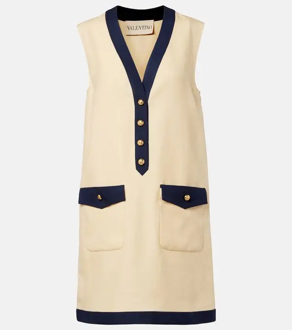 Valentino Garavani Sleeveless Mini Dress - Beige