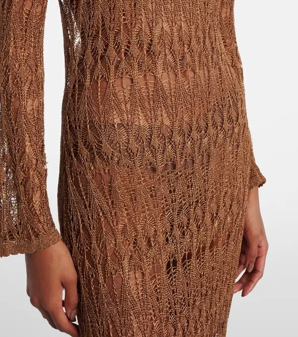 Isabel Marant Étoile Paloma Sheer Maxi Dress - Gold