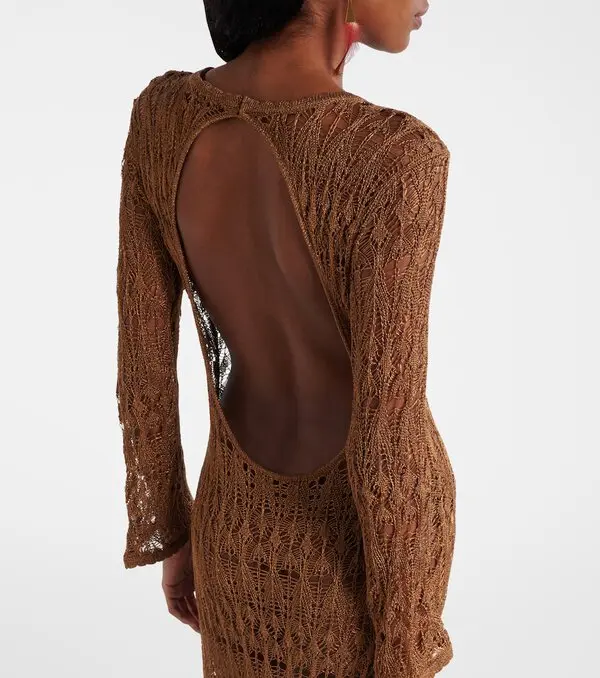Isabel Marant Étoile Paloma Sheer Maxi Dress - Gold