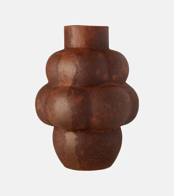 LOUISE ROE Balloon Object 005 Cast Iron Vase - Brown