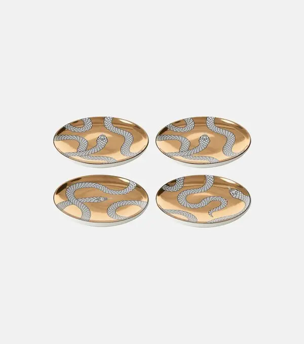 Jonathan Adler Eden Set Of 4 Porcelain Coasters