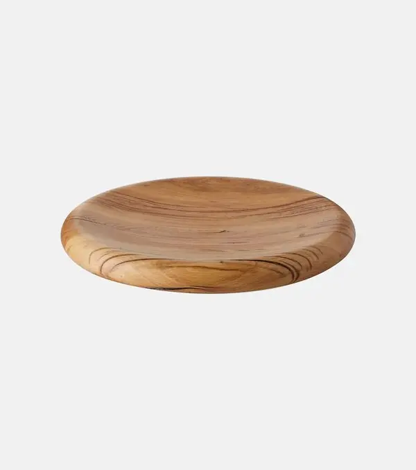 LOUISE ROE Oak Decorative Tray - Beige