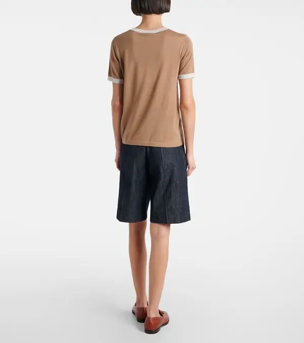 Max Mara Egidio Virgin Wool Top - Brown