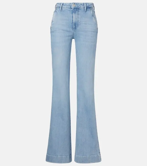 7 For All Mankind Modern Dojo High-rise Bootcut Jeans - Blue