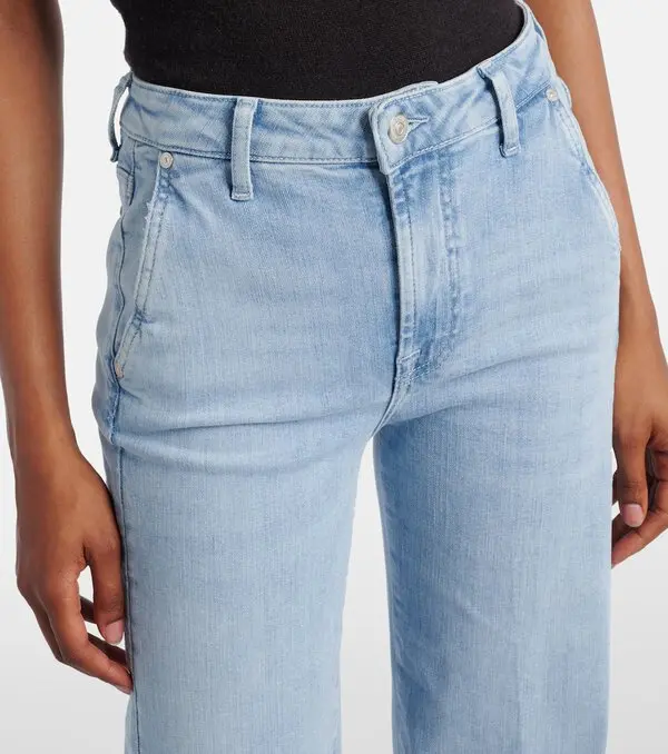 7 For All Mankind Modern Dojo High-rise Bootcut Jeans - Blue