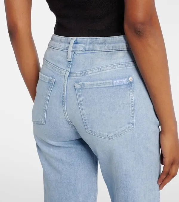 7 For All Mankind Modern Dojo High-rise Bootcut Jeans - Blue