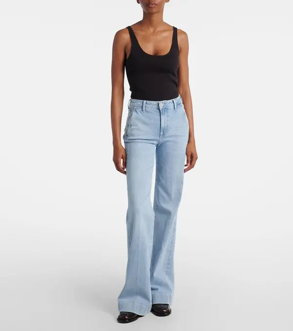 7 For All Mankind Modern Dojo High-rise Bootcut Jeans - Blue