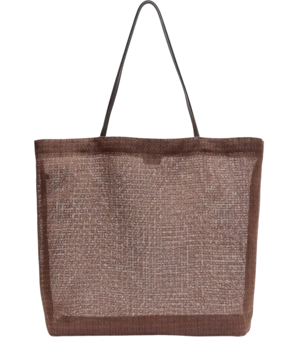 THE ROW Barn Mesh Tote Bag - Brown