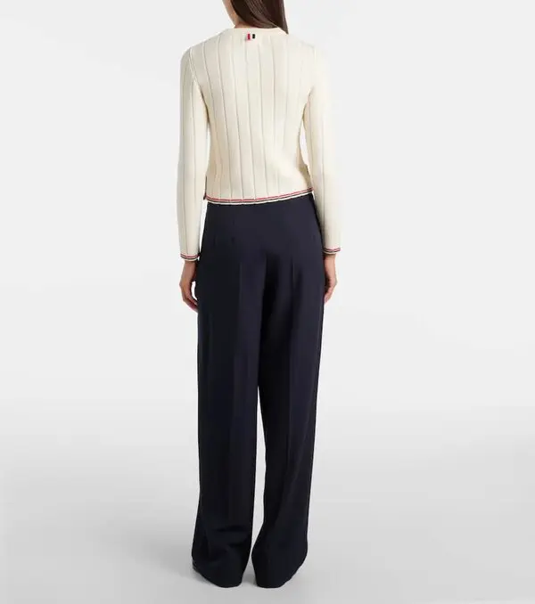 Thom Browne Cable-knit Virgin Wool Sweater