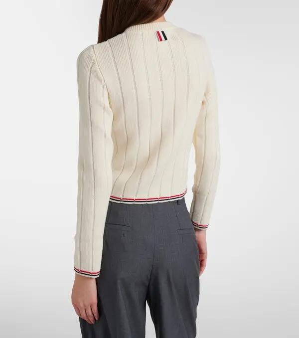 Thom Browne Cable-knit Virgin Wool Sweater