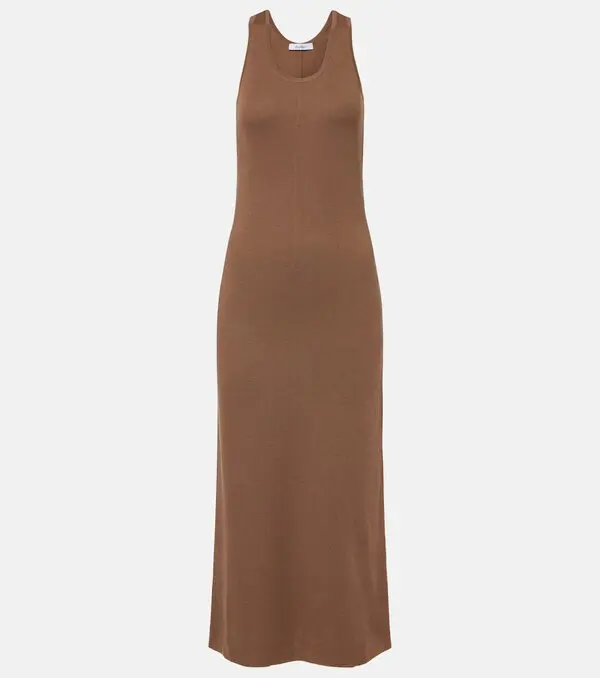 Max Mara Aceri Virgin Wool Midi Dress - Brown