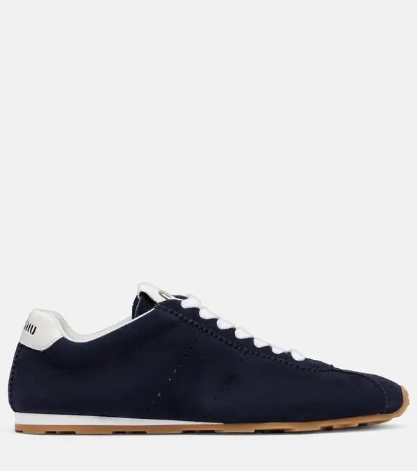 Miu Miu Plume Suede Sneakers